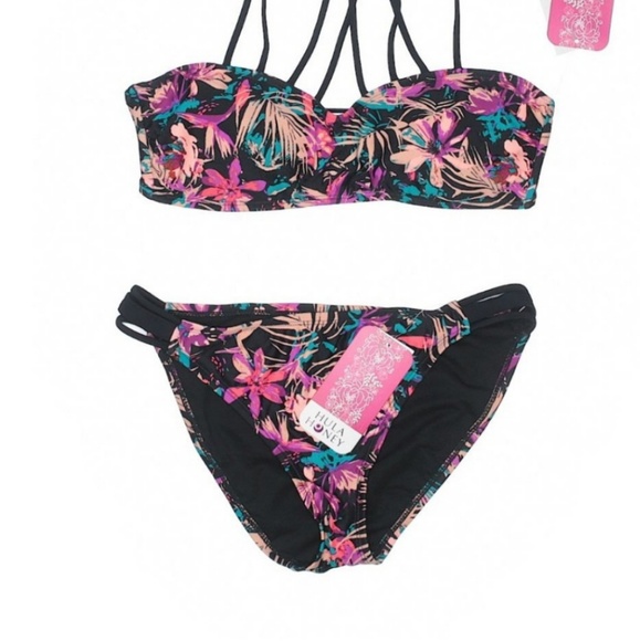 Hula Honey | Swim | Hula Honey Tropical Splash High Neck Bikini | Poshmark